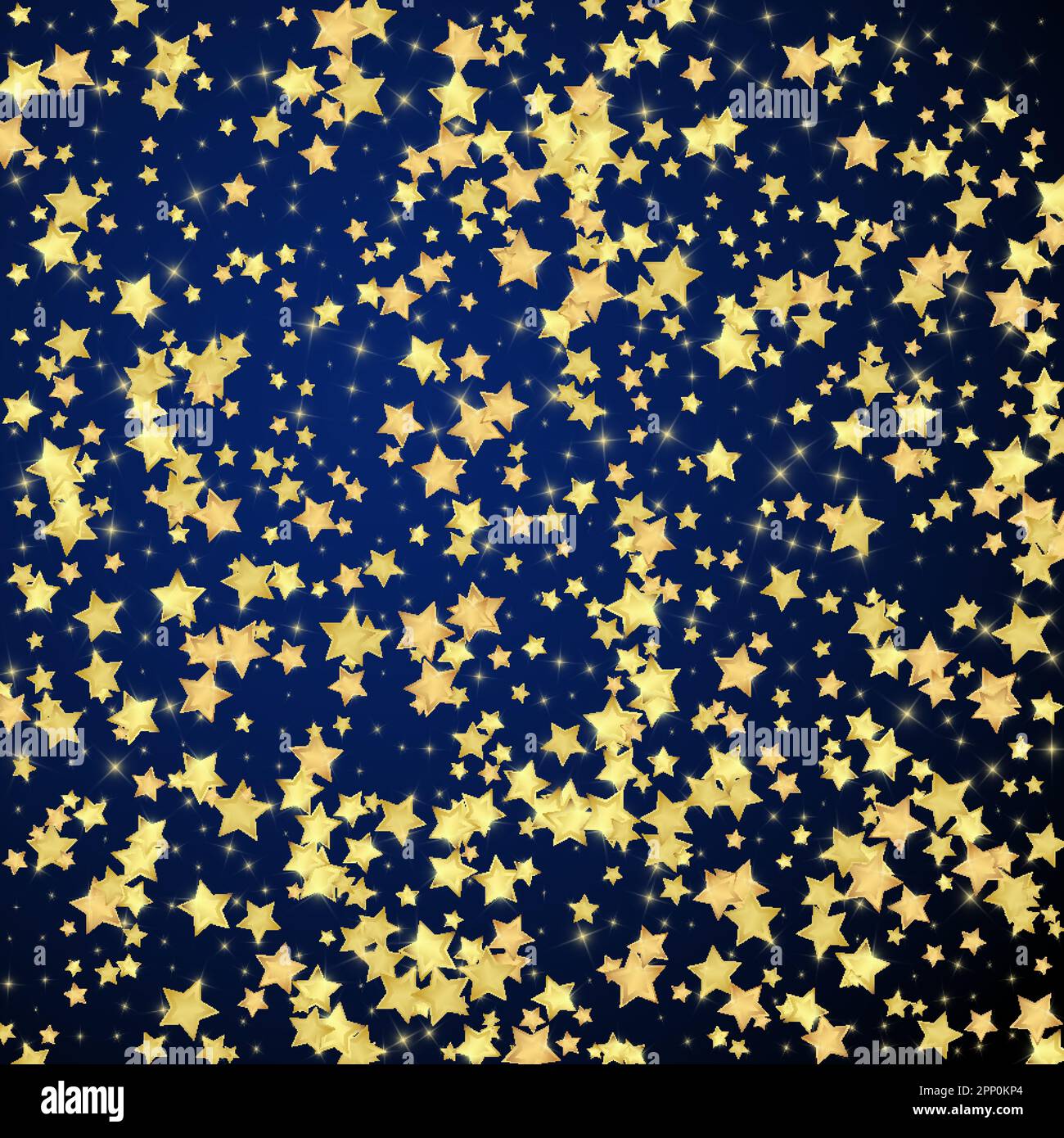 Magic stars vector overlay. Gold stars scattered around randomly ...