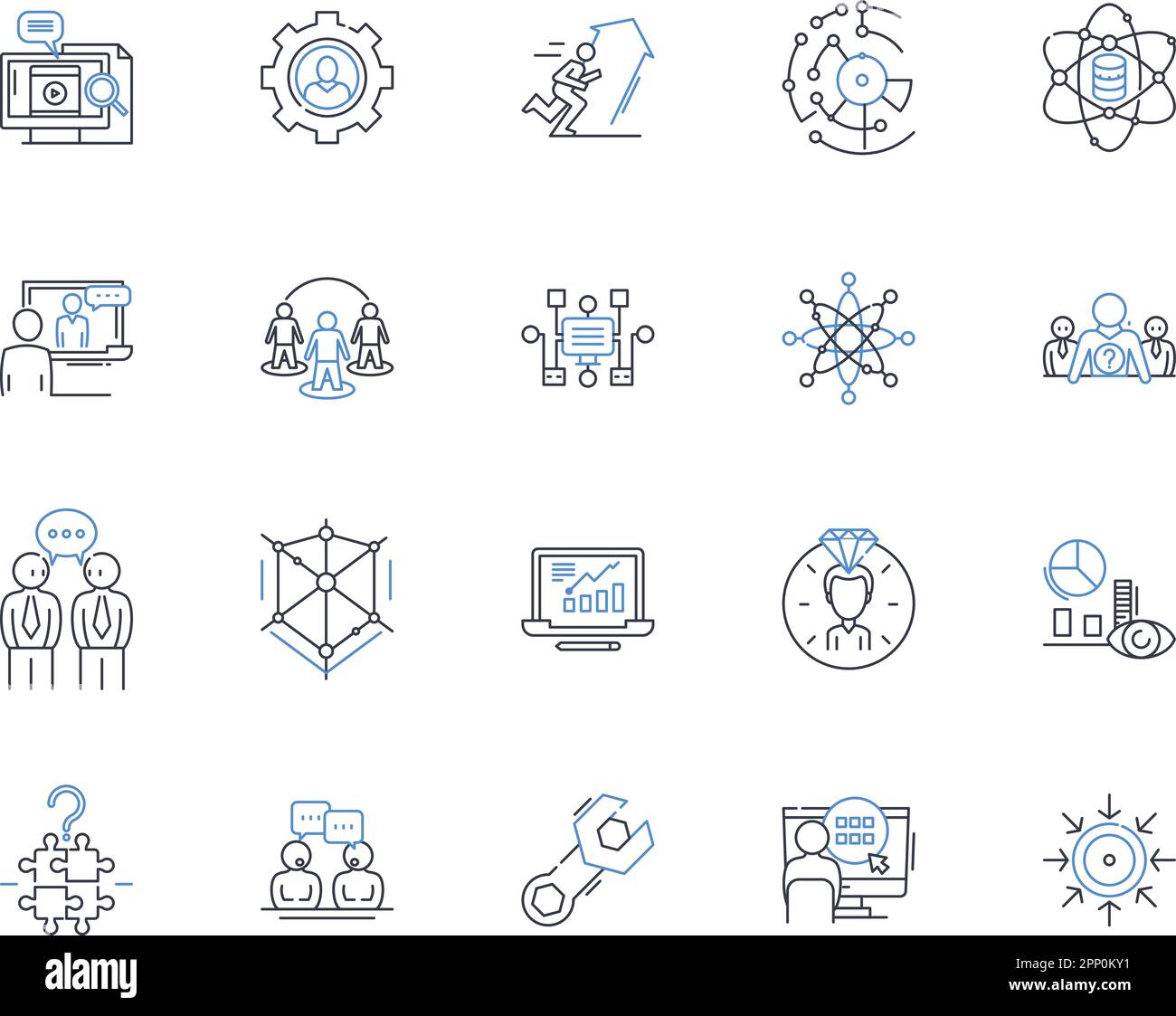Interference line icons collection. Static, Noise, Disruption ...