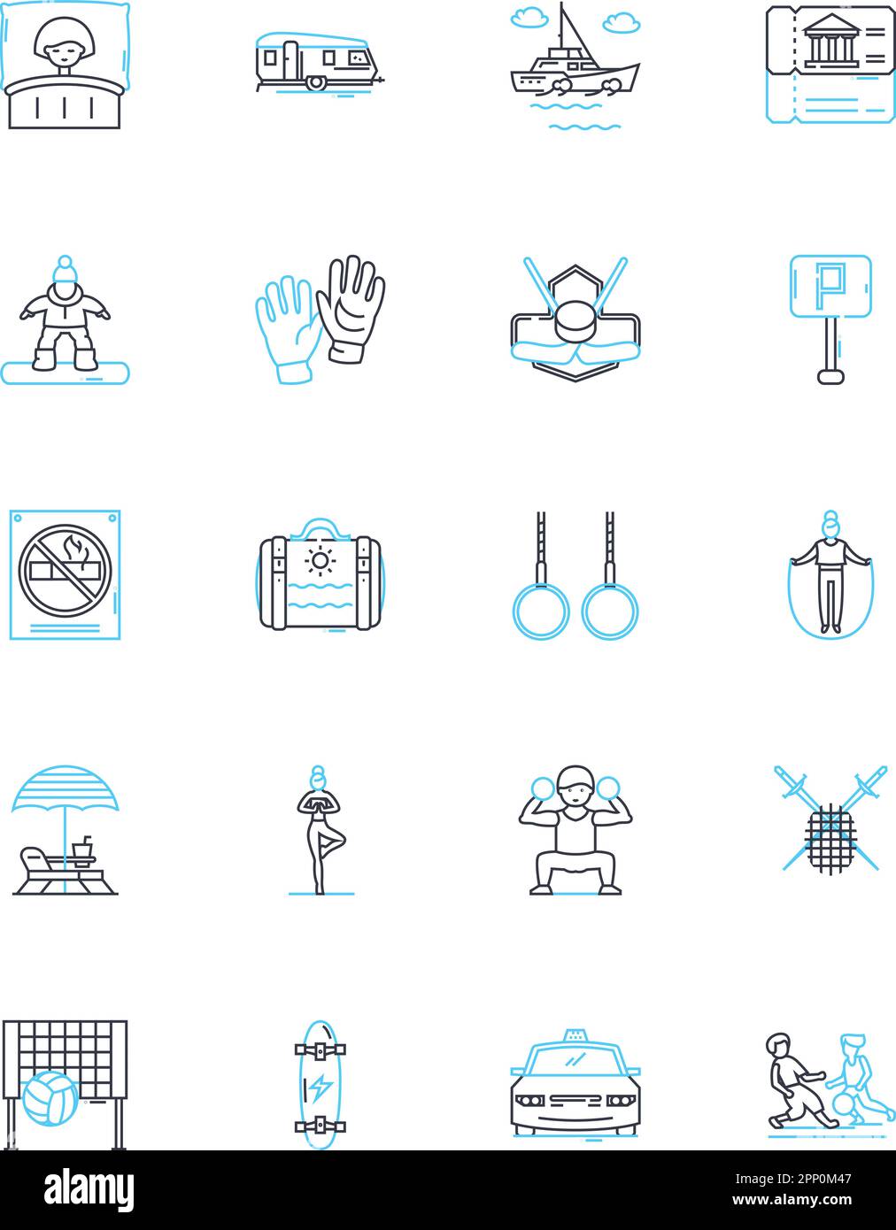 Diet lifestyle linear icons set. Clean, Balanced, Organic, Intermittent ...