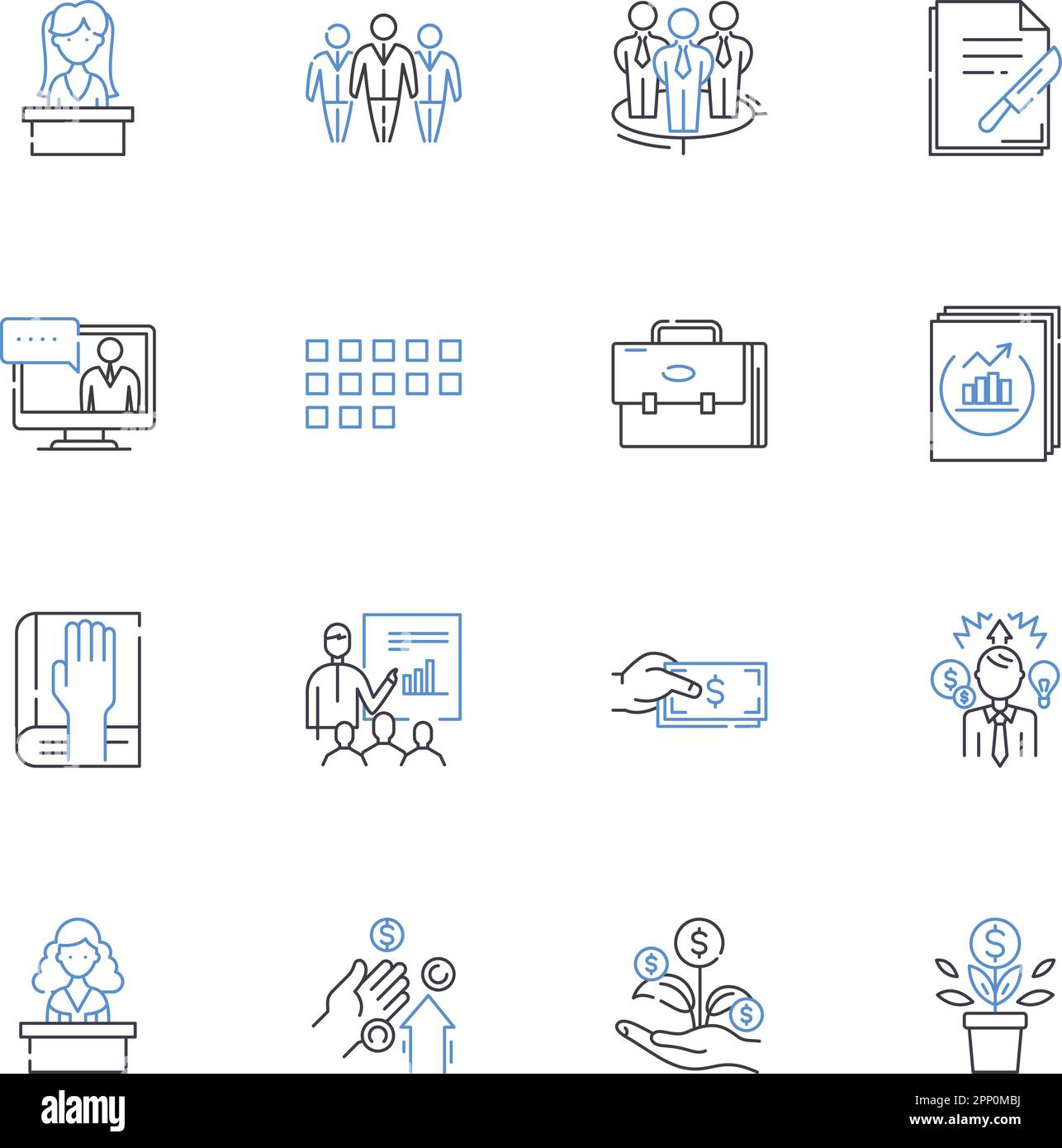Knowledge management line icons collection. Information, Intelligence ...