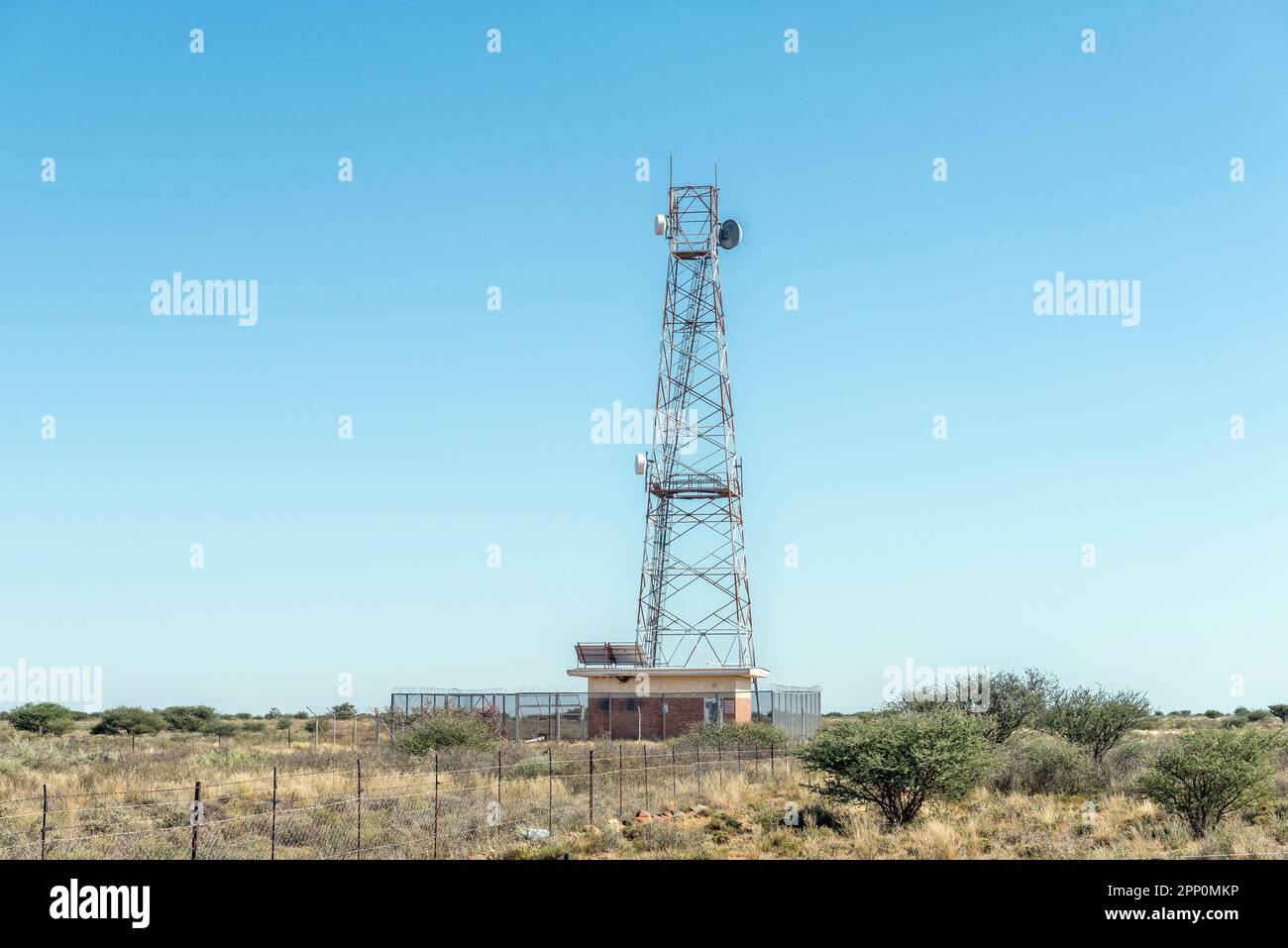 A microwave telecommunications tower between Prieska and Douglas in the ...