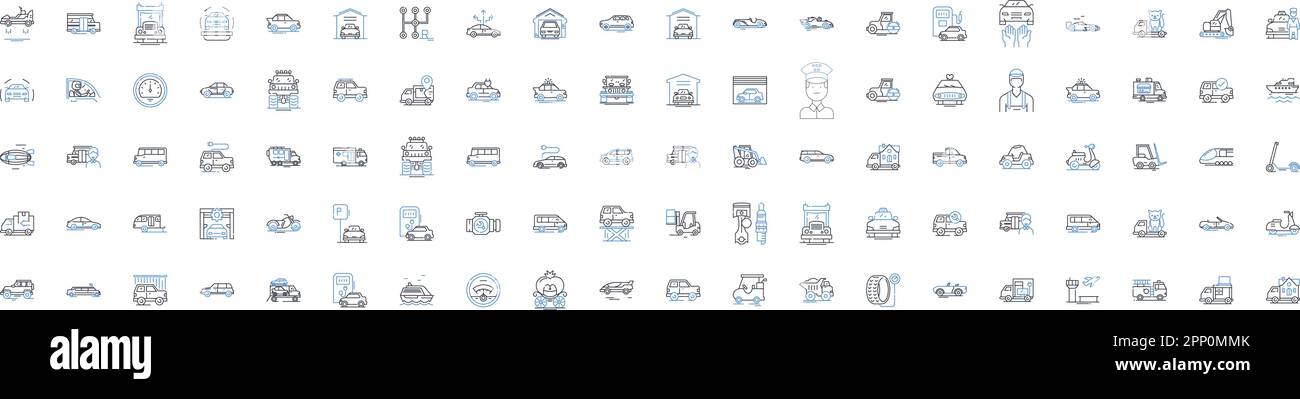 Shipment line icons collection. Delivery, Cargo, Dispatch, Consignment ...