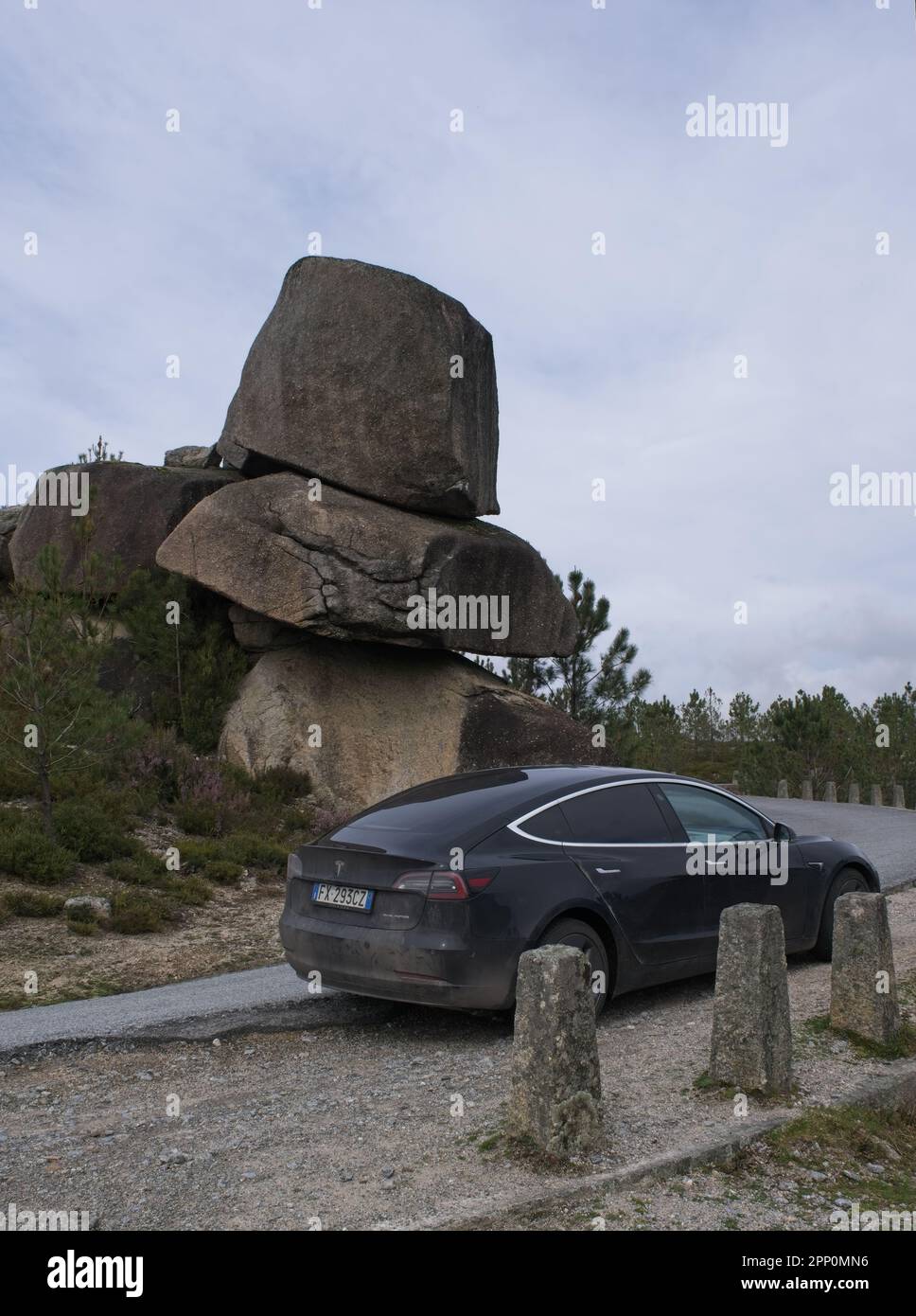 Caldas de Gerez, Portugal - March 12, 2023: Far West style scenery, a ...
