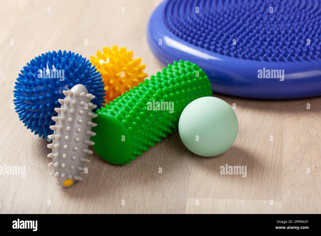 massage rubber balls, balance cushion and roller for self massage and ...