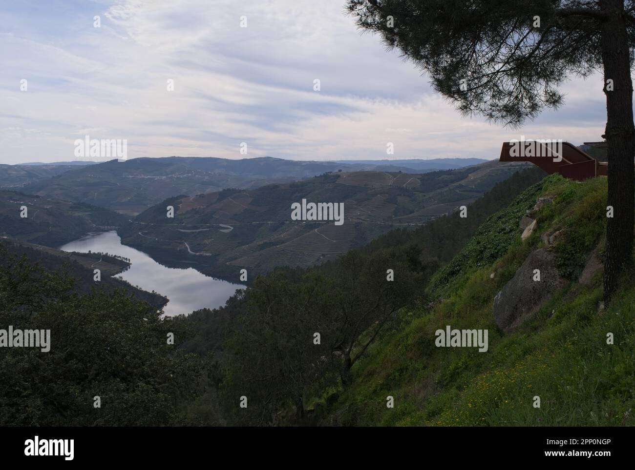Wonderful landscapes in Portugal. Beautiful scenery of Miradouro do Ujo ...