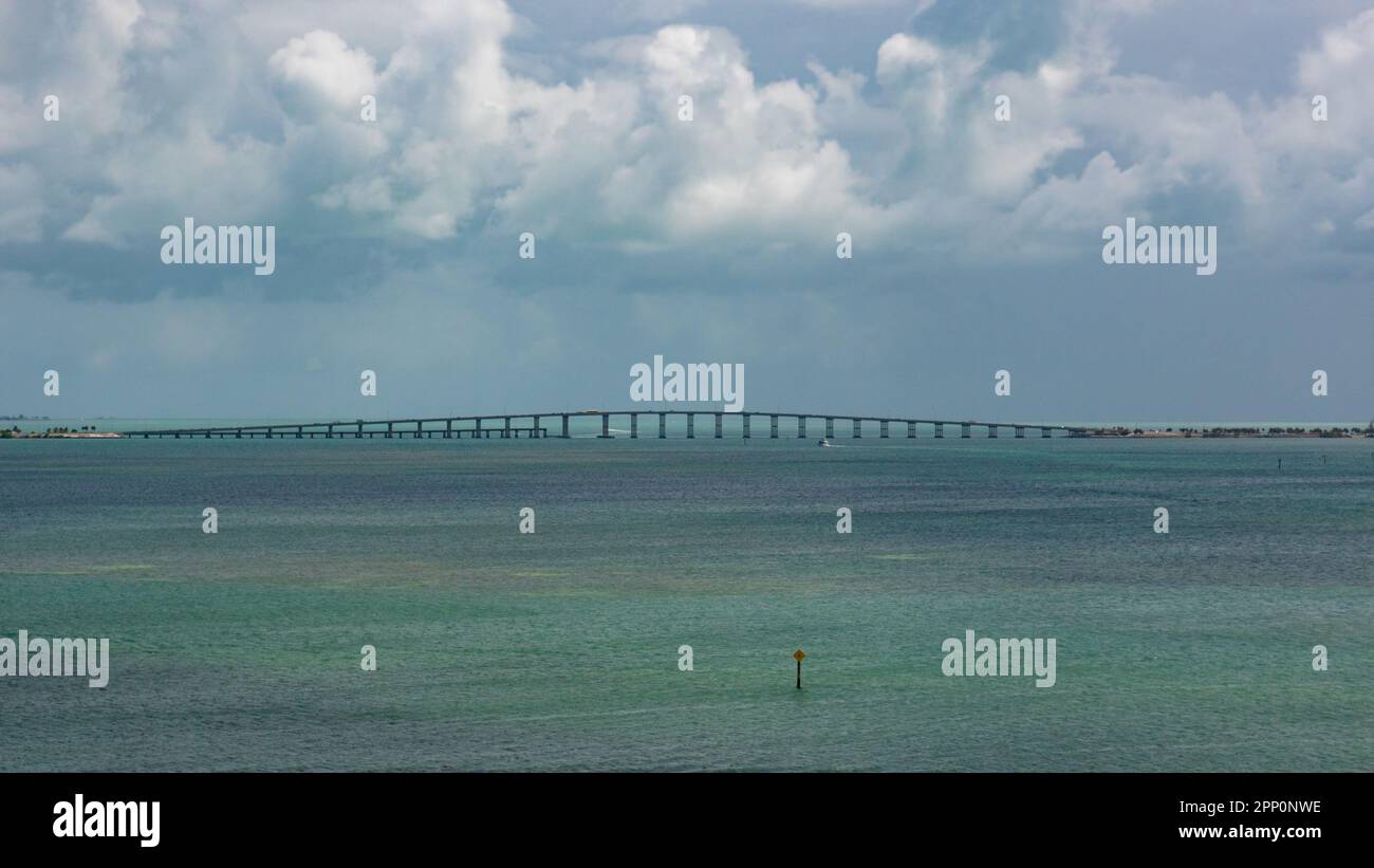 florida seven mile bridge in miami as travel destination Stock Photo ...