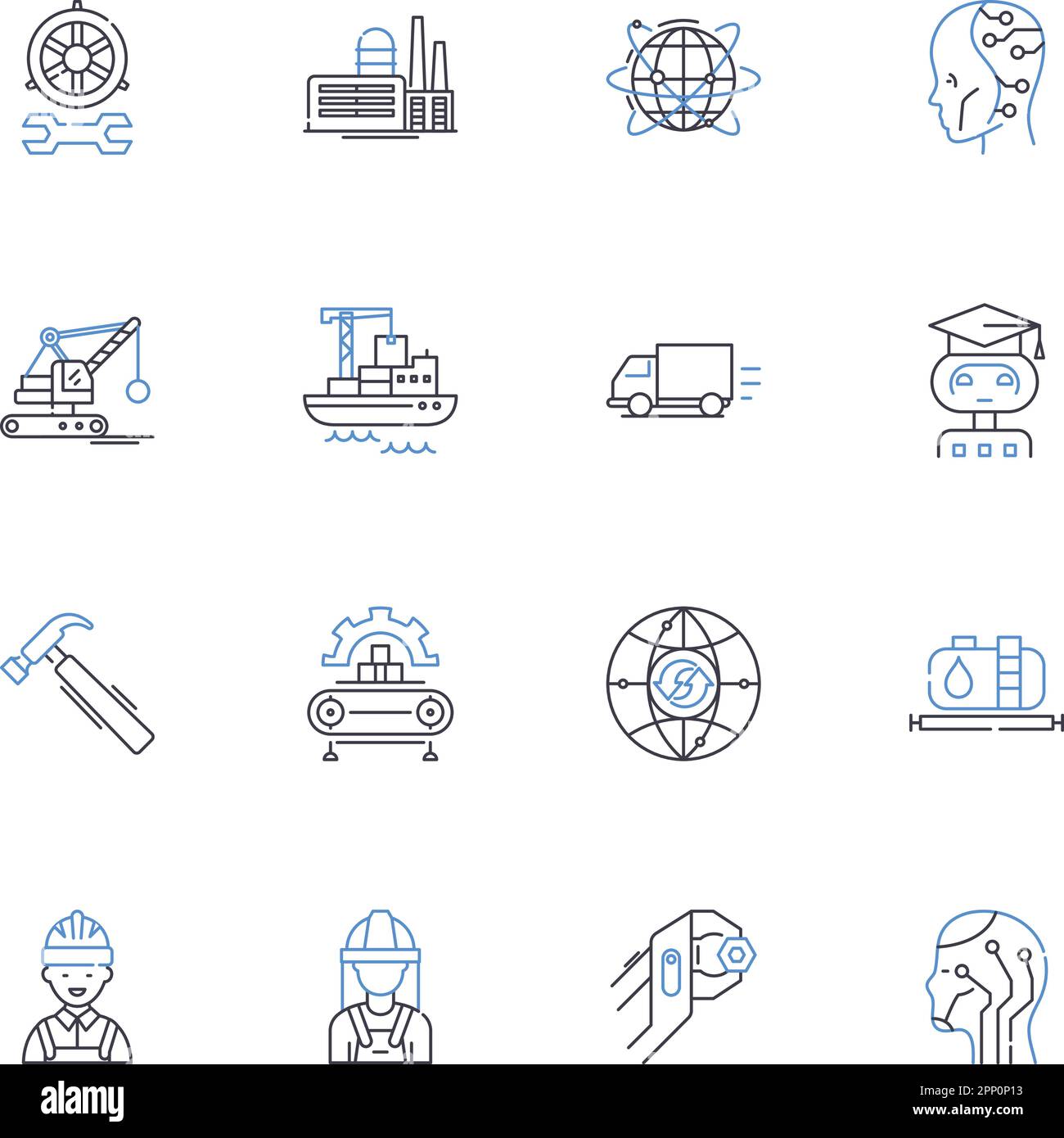Transformative line icons collection. Mindfulness, Change, Growth ...