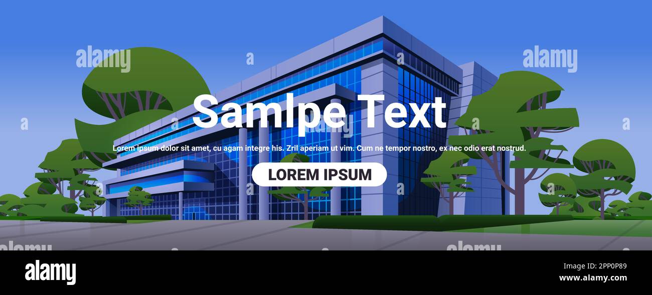 modern office building exterior commercial business center with large ...