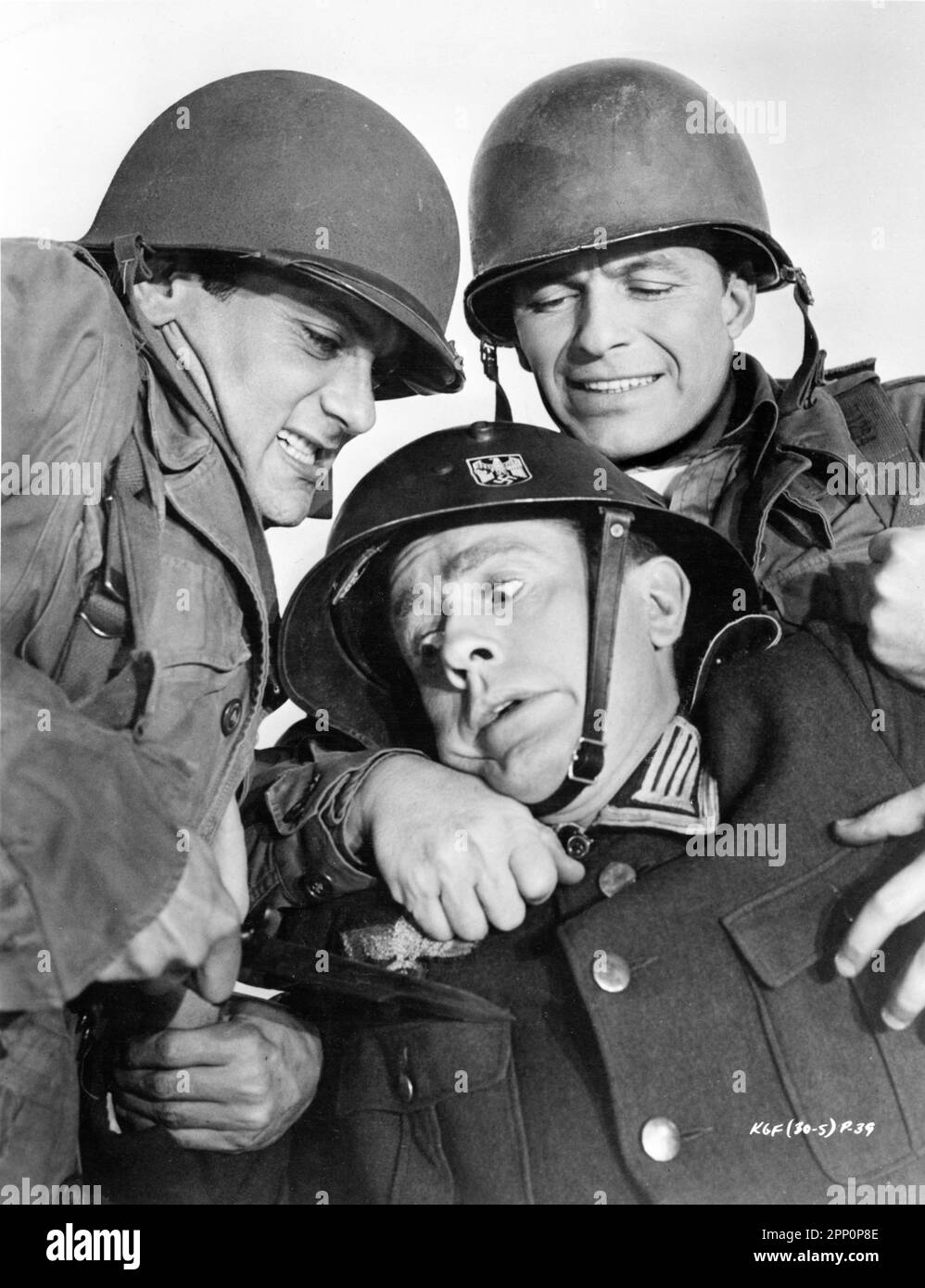 TONY CURTIS and FRANK SINATRA killing Nazi Soldier publicity pose for ...
