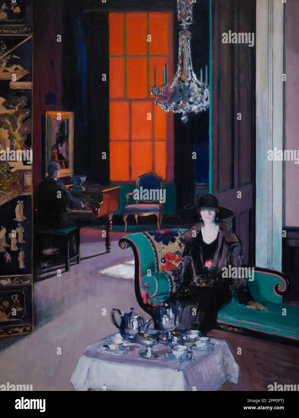 Interior, the Orange Blind, FCB Cadell, circa 1925 Stock Photo - Alamy