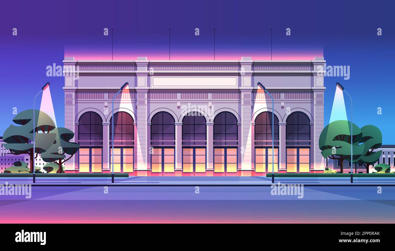 modern administrative governmental or office building exterior horizontal Stock Vector Image ...