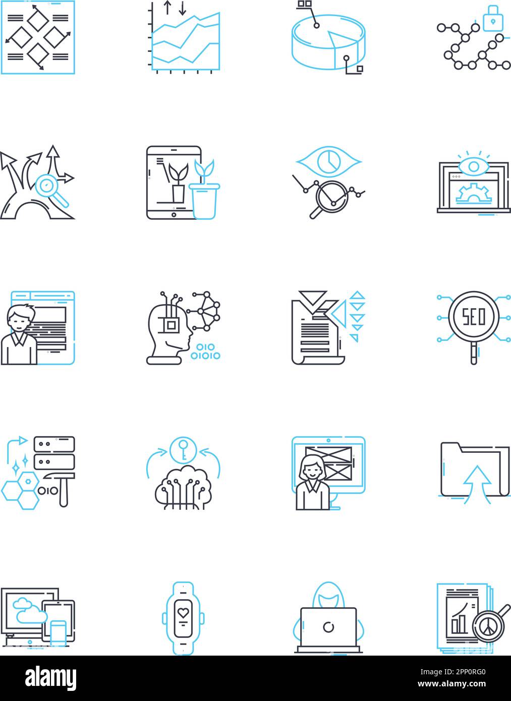 Information governance linear icons set. Compliance, Security, Risk ... Information governance linear icons set. Compliance, Security, Risk ...