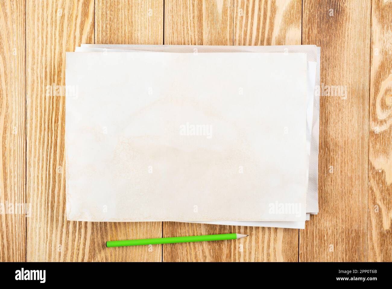 Artist workplace with sheet of paper Stock Photo - Alamy