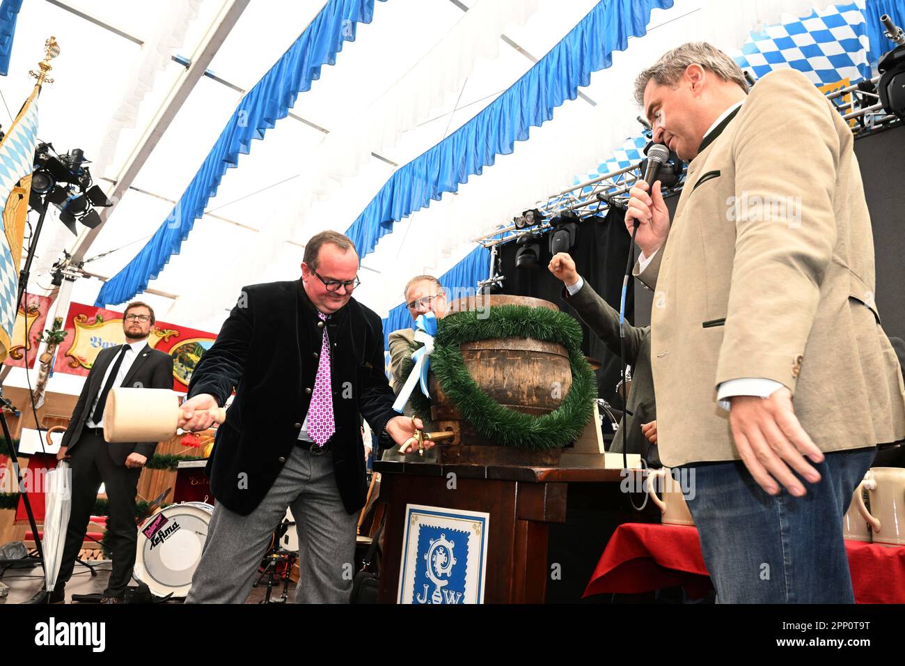 Munich, Germany. 21st Apr, 2023. Economic Affairs Officer and Wiesn ...