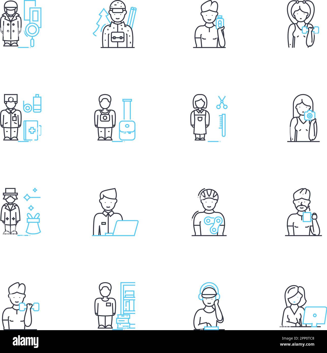 Joint ventures linear icons set. Collaboration , Partnerships ...