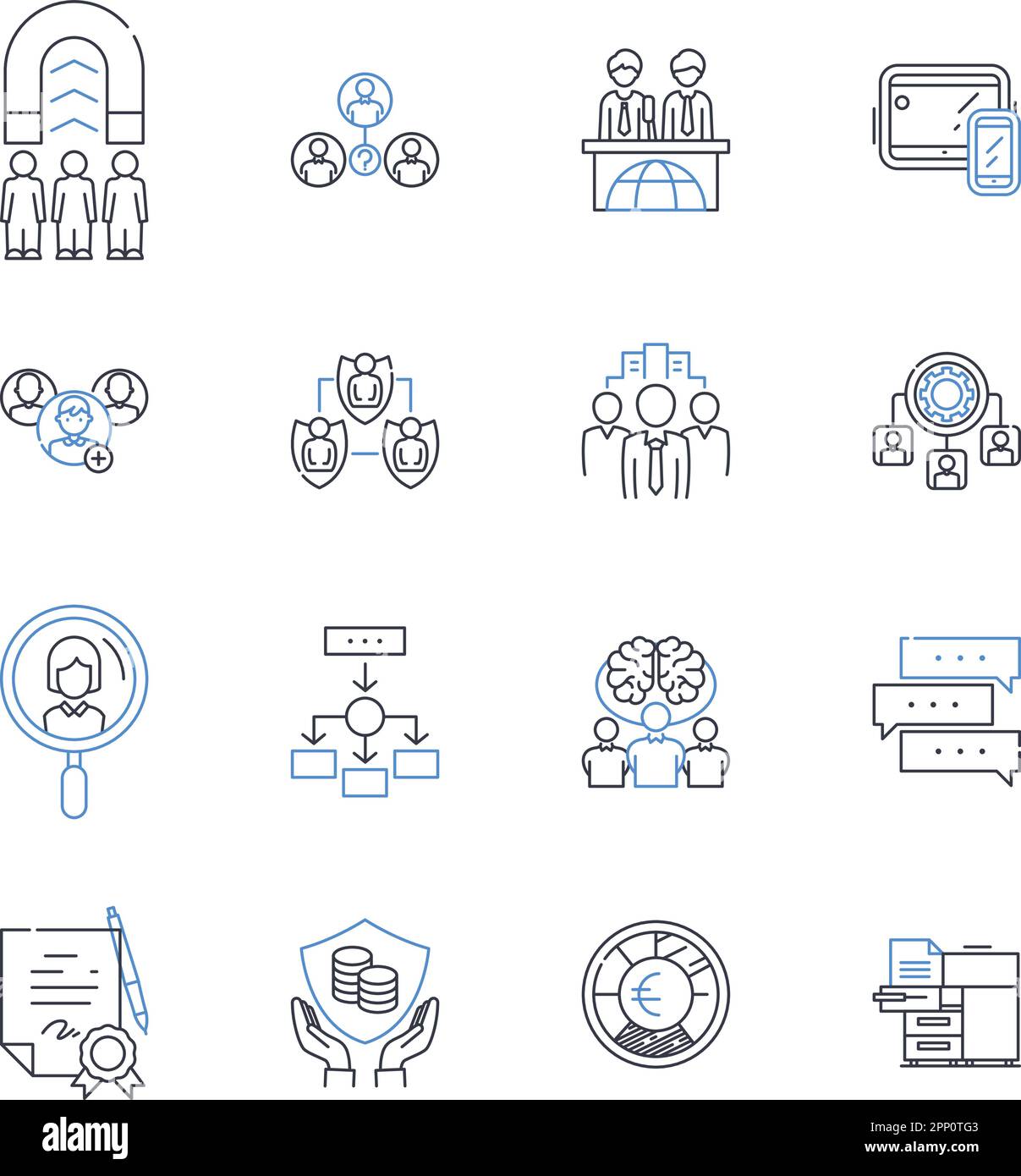 Small business line icons collection. Entrepreneur, Startup, Innovation ...