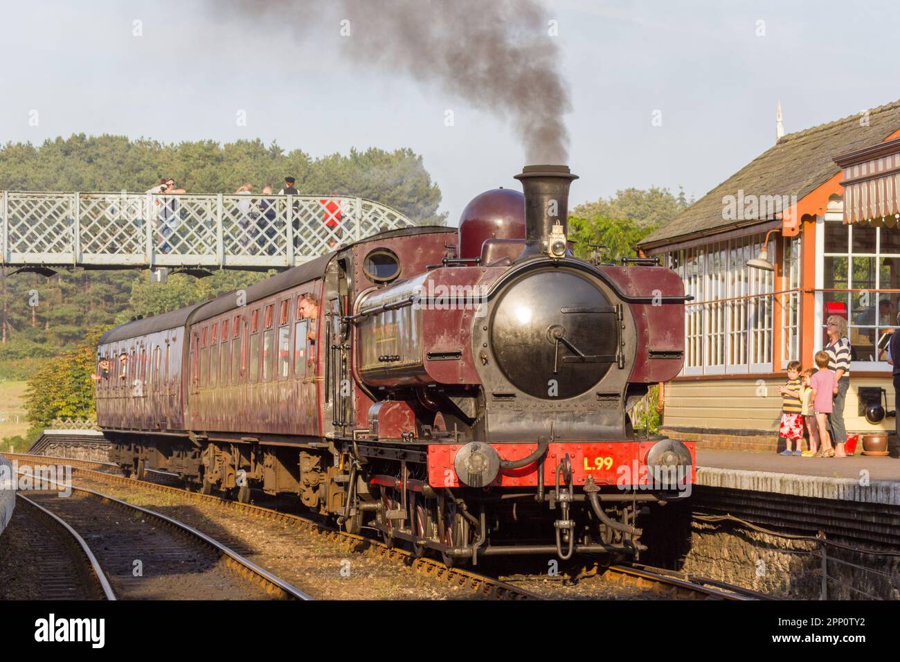 A passenger steam train on the North Norfolk Railway Stock Photo - Alamy