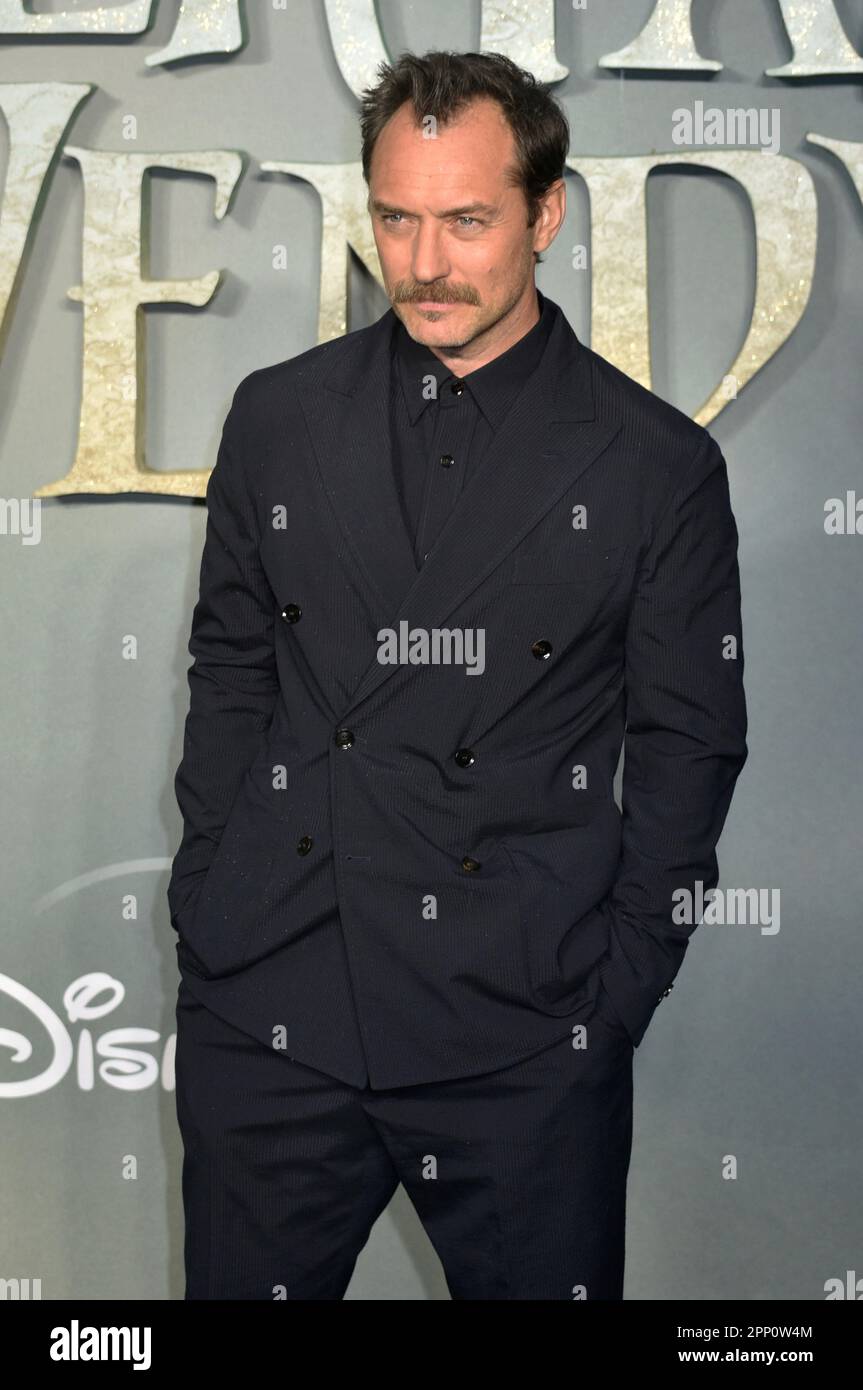 20 April 2023. London UK. Jude Law at the World Premiere of Disney ...