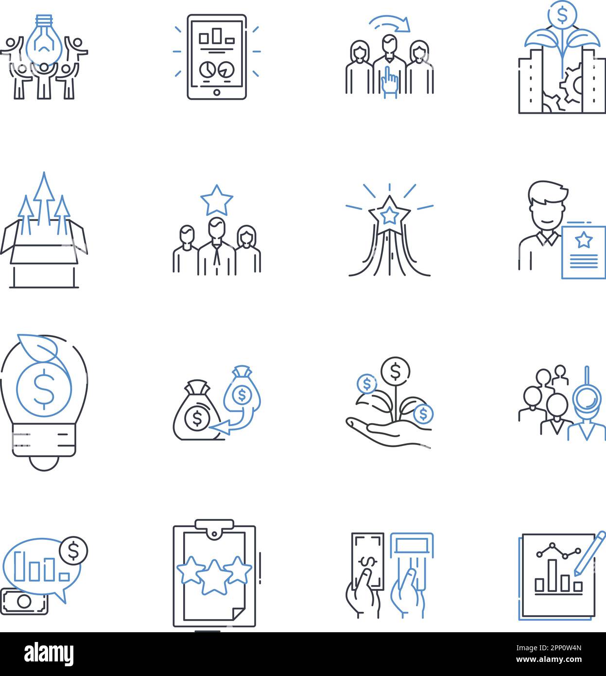 Commercial diagnosis line icons collection. Analysis, Assessment, Evaluation, Diagnosis ...