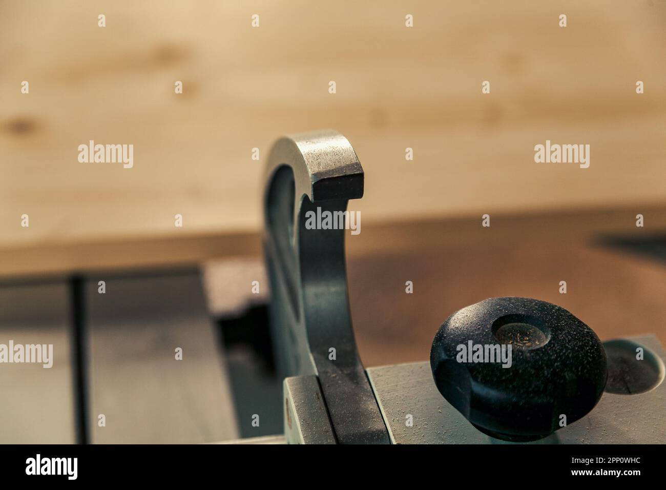 Small detail in focus of an adjustment, knob or in an element of ...