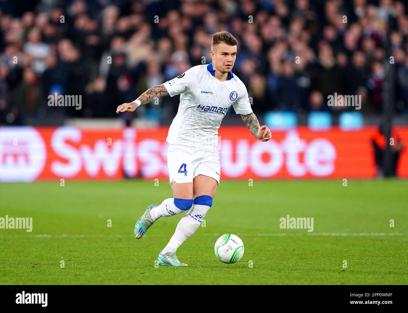 KAA Gent's Kamil Piatkowski during the UEFA Europa Conference League ...