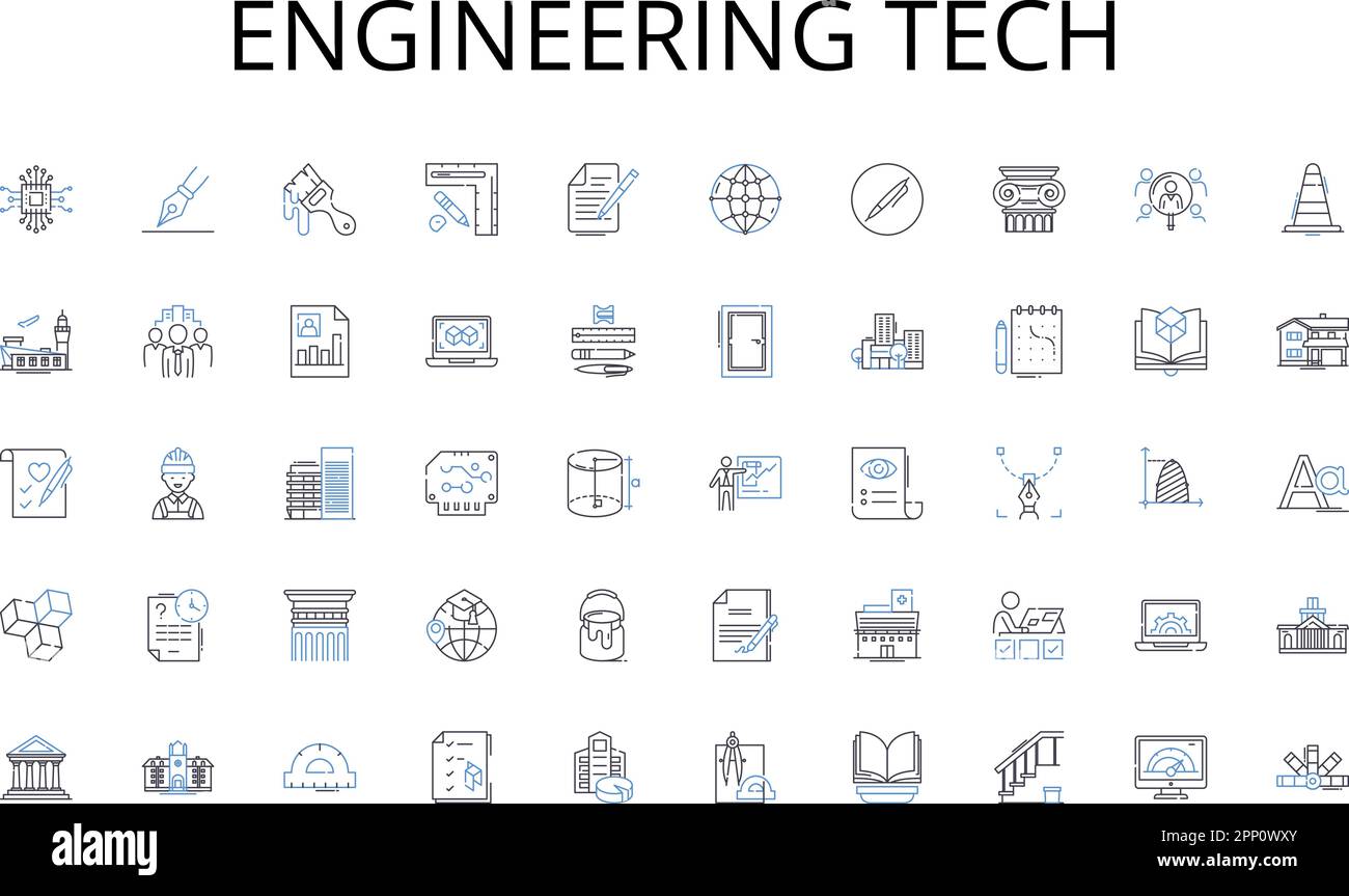 Engineering tech line icons collection. Intrusive, Meddlesome, Nosy ...