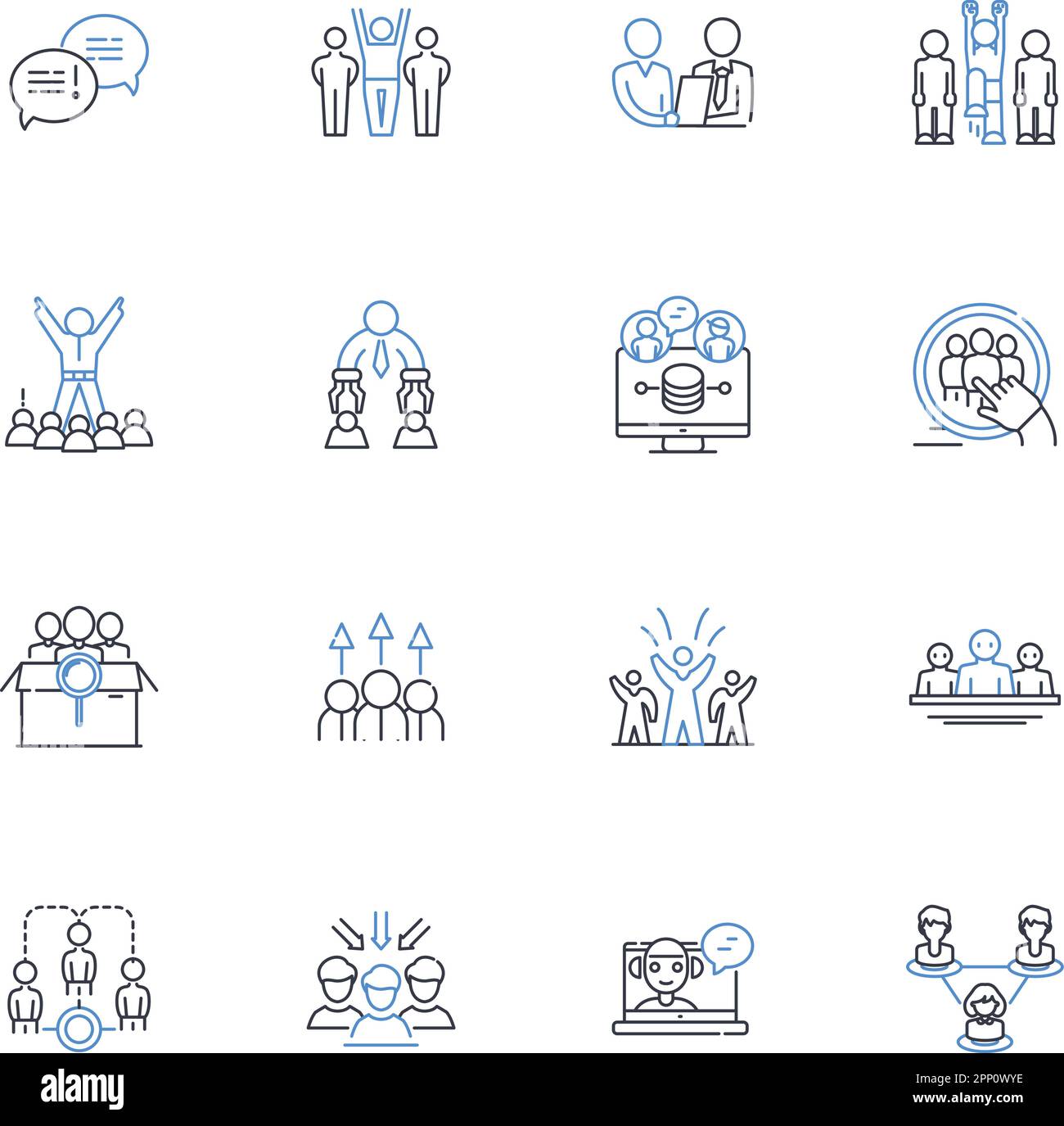 Time manager line icons collection. Schedule, Planner, Productivity ...