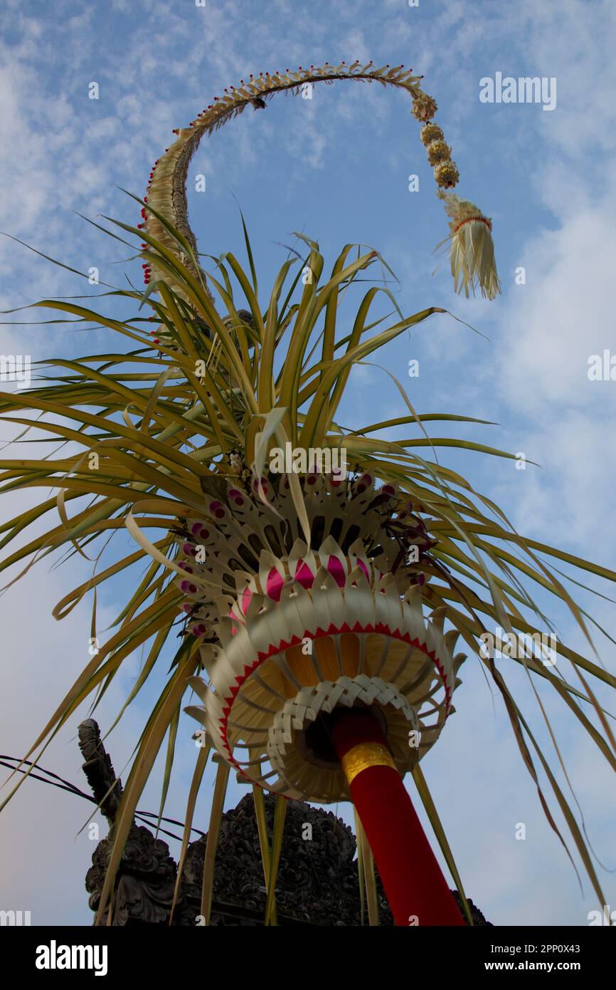 Ornamental Grass-Art Offering, Bali Indonesia Stock Photo - Alamy