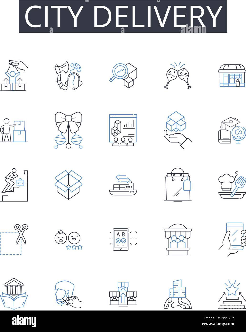 Downtown courier solutions Stock Vector Images - Alamy