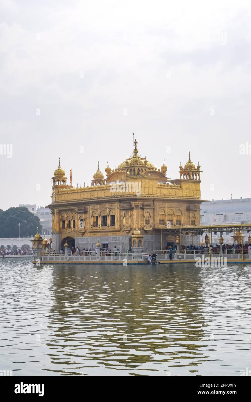 Beautiful view of Golden Temple (Harmandir Sahib) in Amritsar, Punjab ...