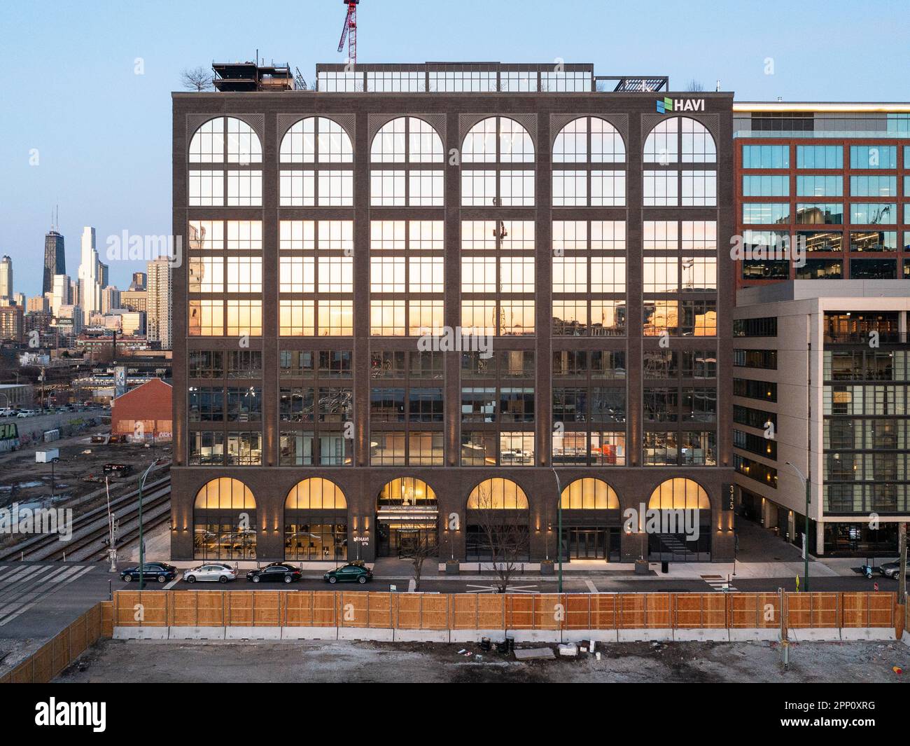Office building in the Fulton Market area Stock Photo - Alamy