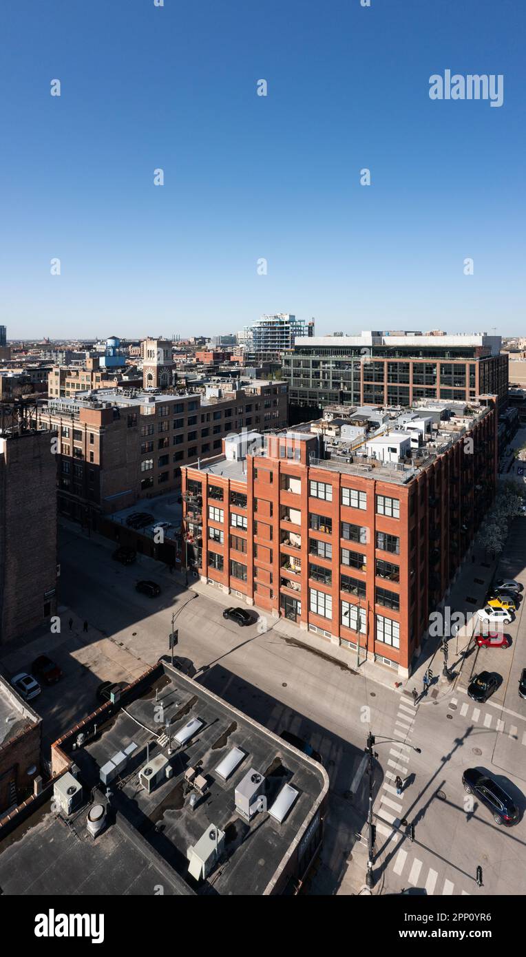 Aerial of West Loop Stock Photo - Alamy