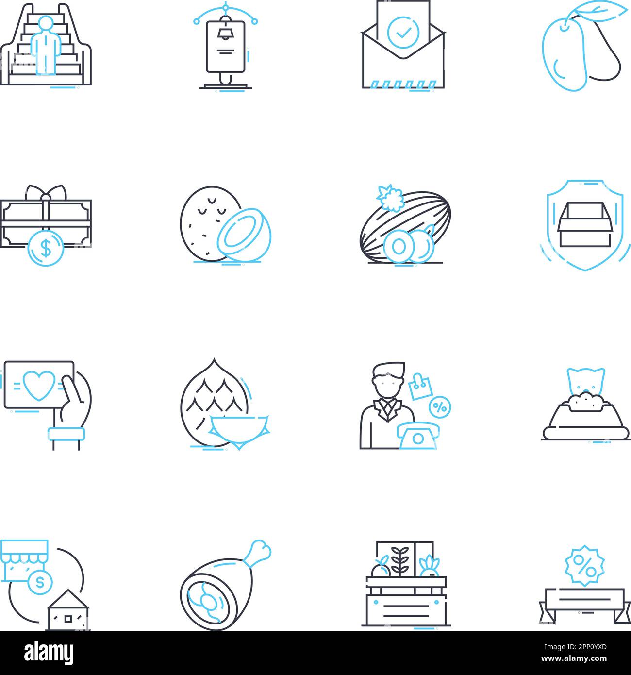 Culinary Arts linear icons set. Flavorful, Fusion, Spices, Ingredients ...