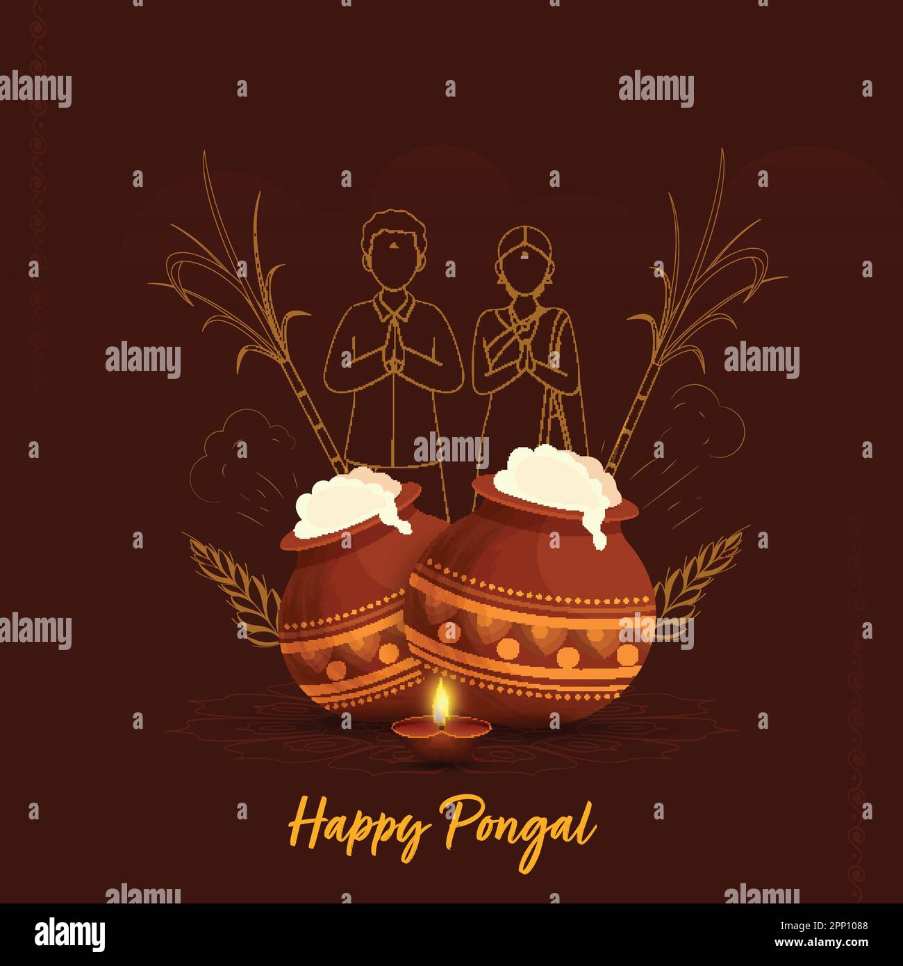 Pongal dish Stock Vector Images - Alamy