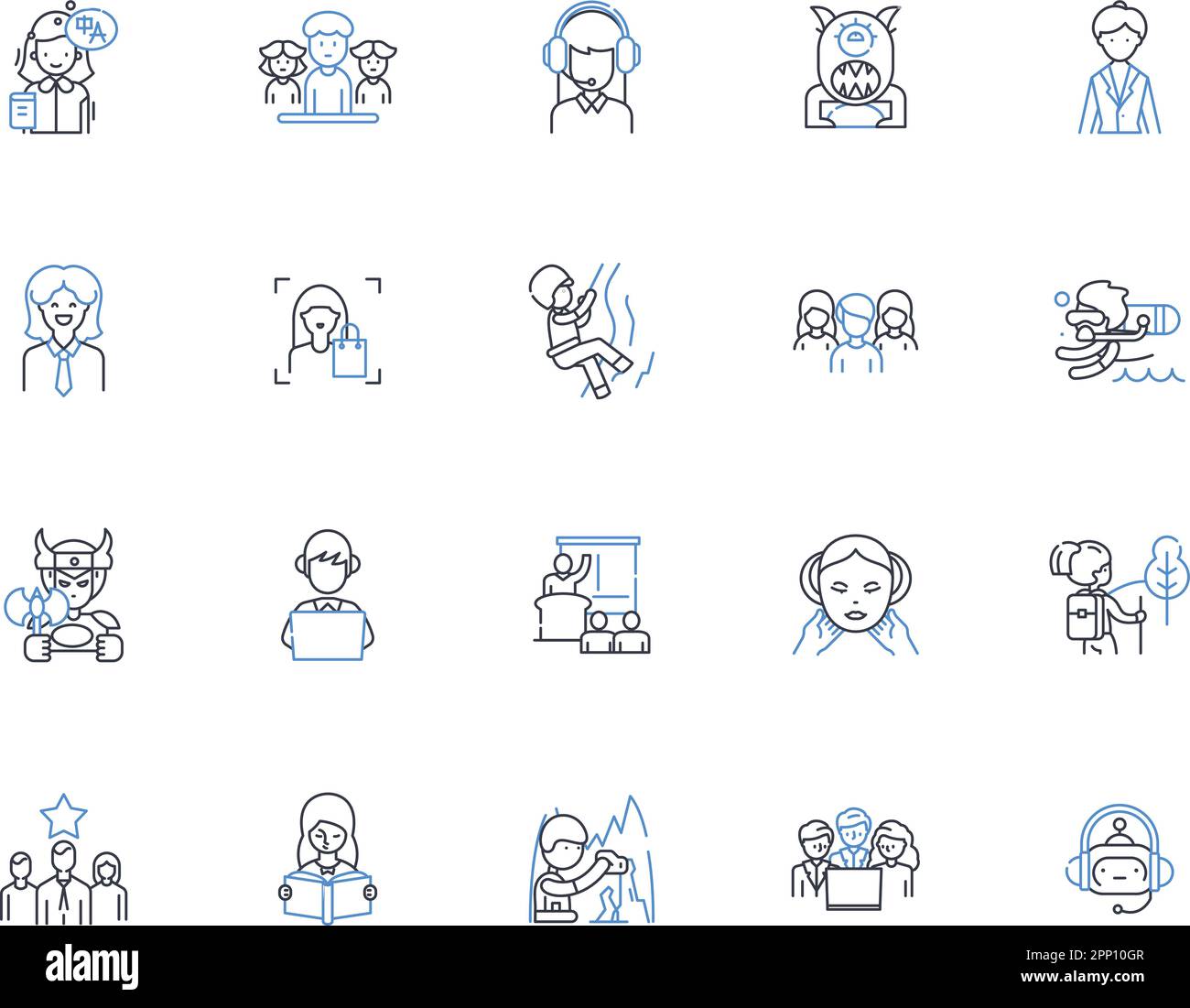 Upcoming generation line icons collection. Tech-savvy, Innovative ...
