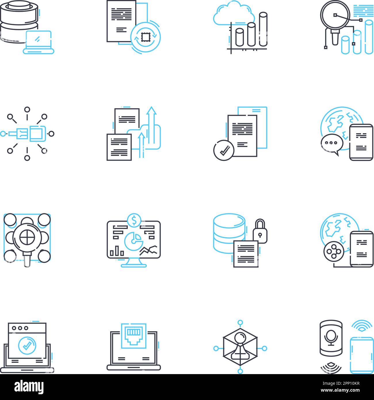 Performance metrics linear icons set. Evaluation, Analysis, Metrics ... Performance metrics linear icons set. Evaluation, Analysis, Metrics ...