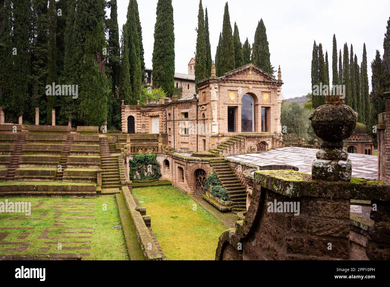 La Scarzuola, fantasy architecture in Italy Stock Photo - Alamy
