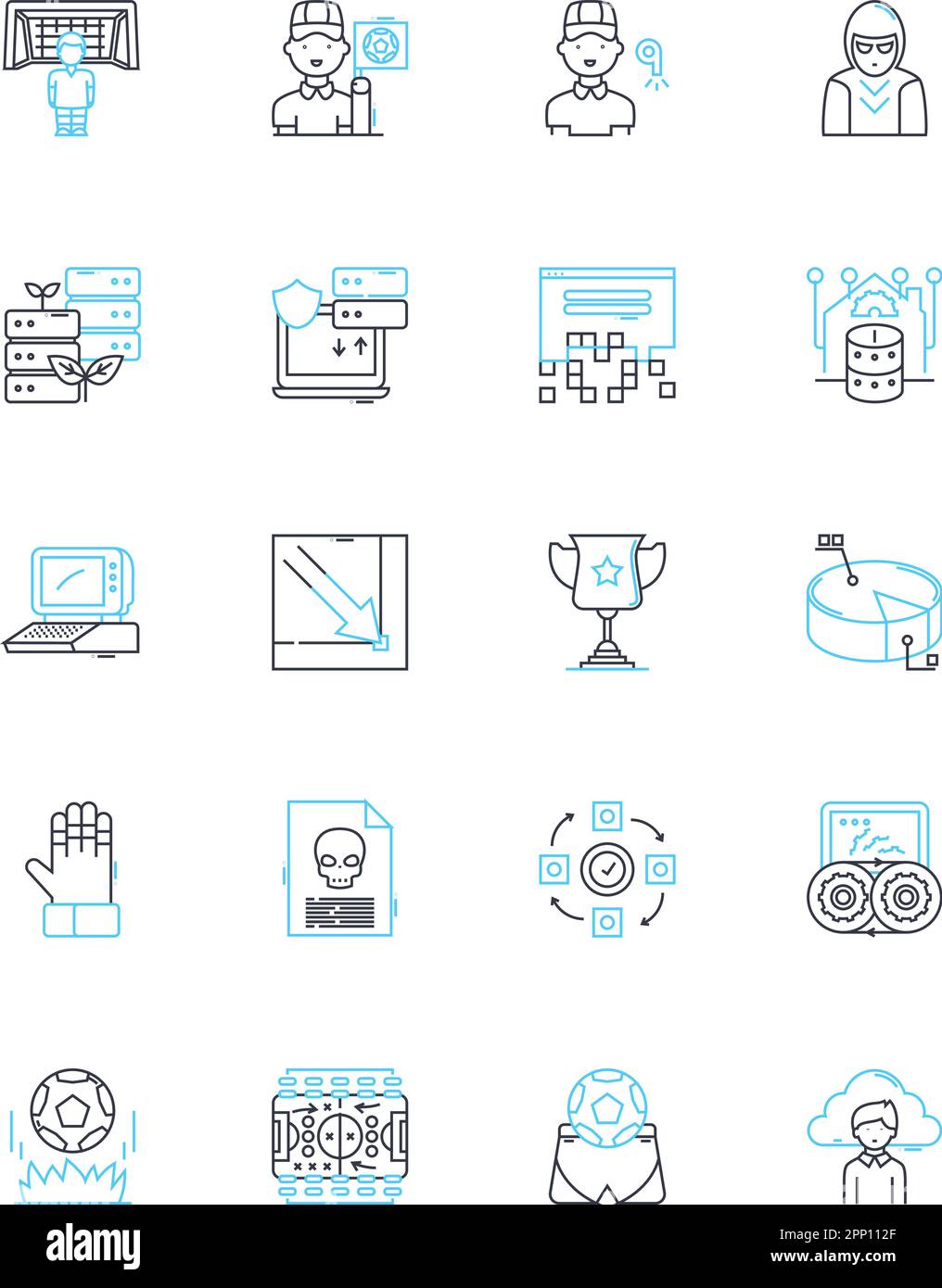 Data Mining Linear Icons Set Clustering Association Regression Classification Outlier