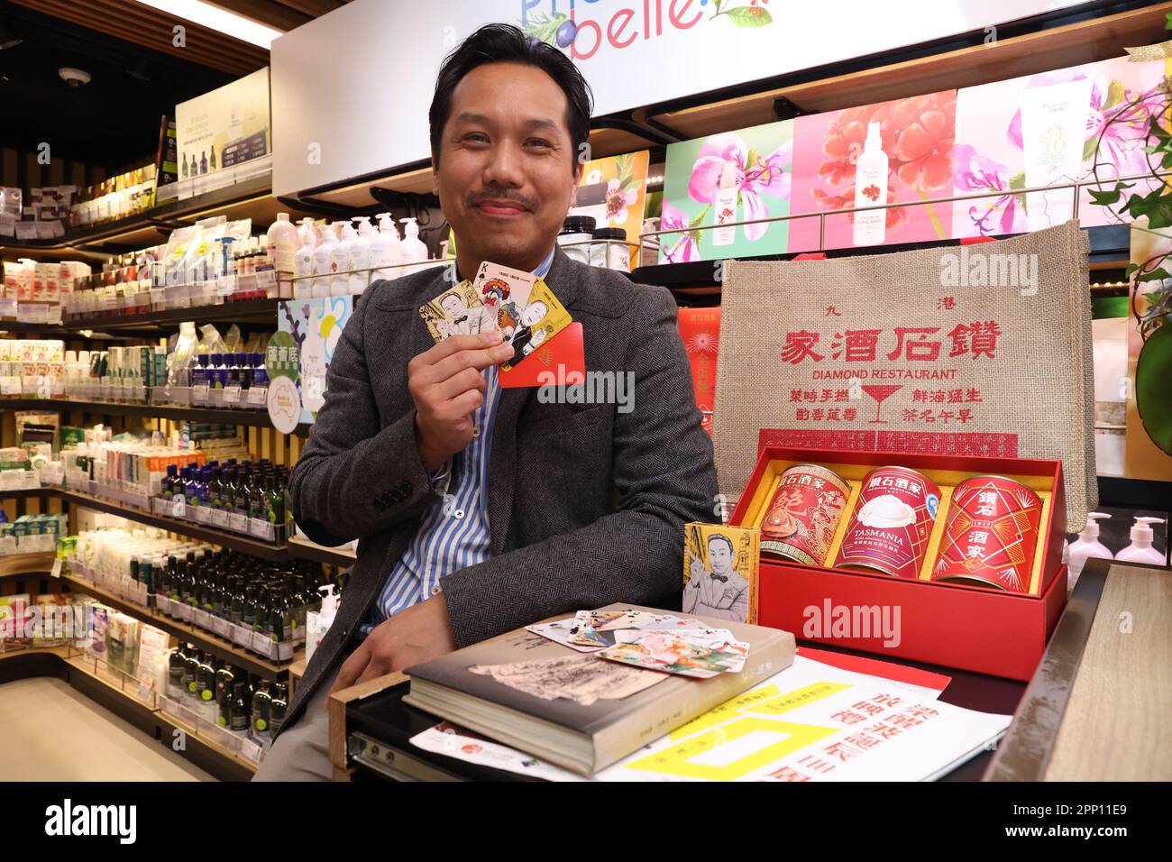 Andrew Leung Tse-wung, Director of Diamond Restaurant, poses for a ...