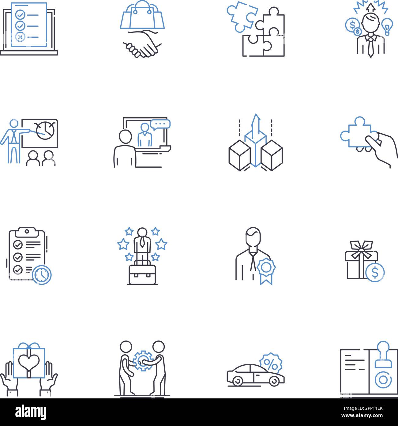 Competitive analysis line icons collection. Rivalry, Comparison ...