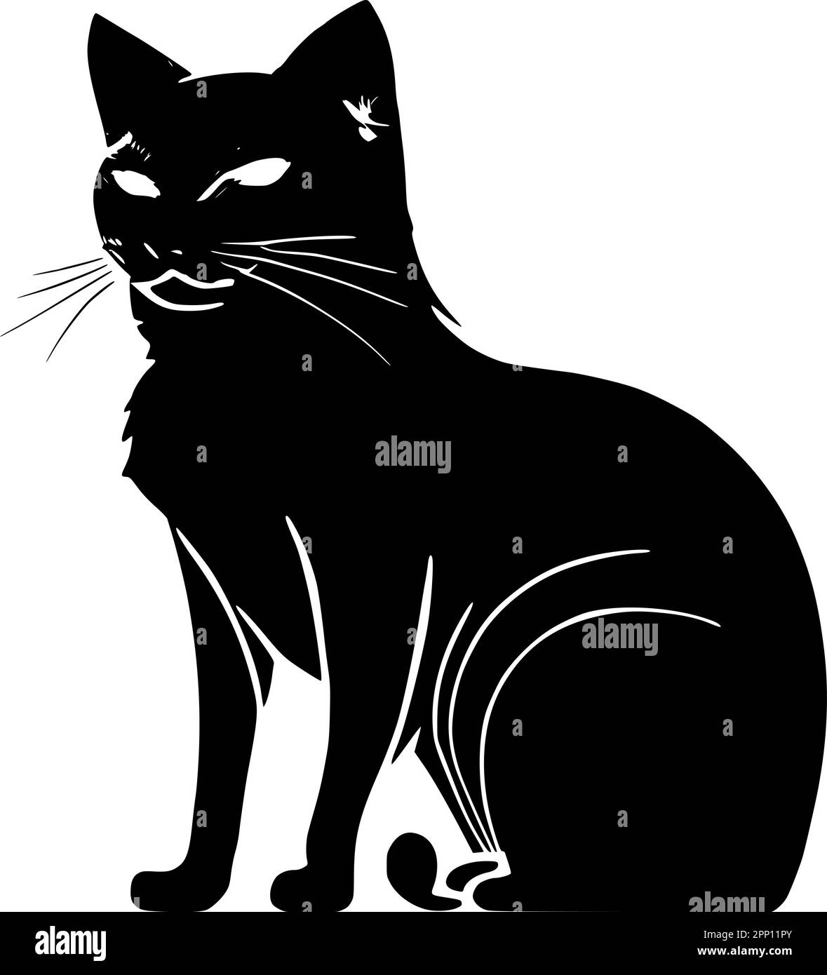 Mysterious pose Stock Vector Images - Alamy