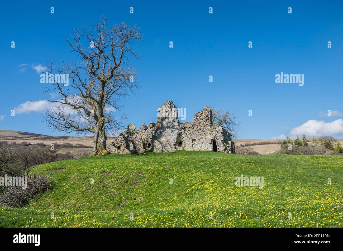 Pendragon Castle at Mallerstang in the Cumbrian Dales is reported to be ...