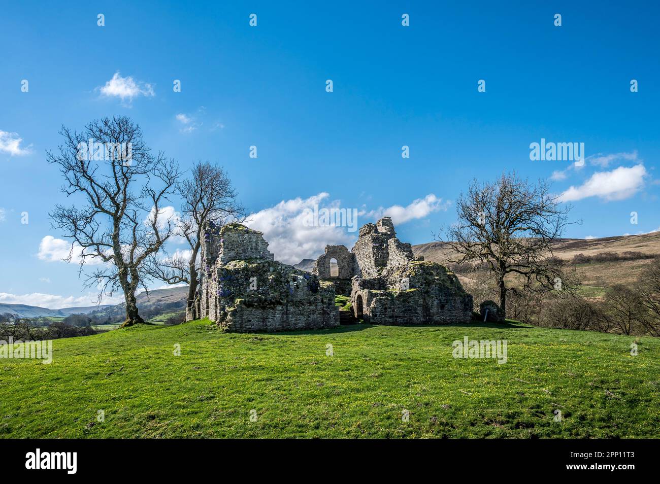 Pendragon Castle at Mallerstang in the Cumbrian Dales is reported to be ...