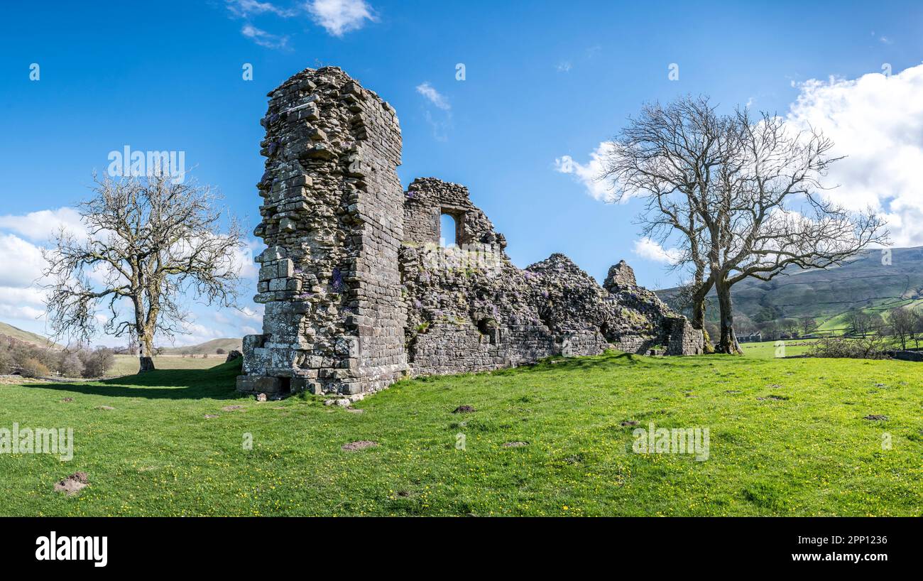Pendragon Castle at Mallerstang in the Cumbrian Dales is reported to be ...