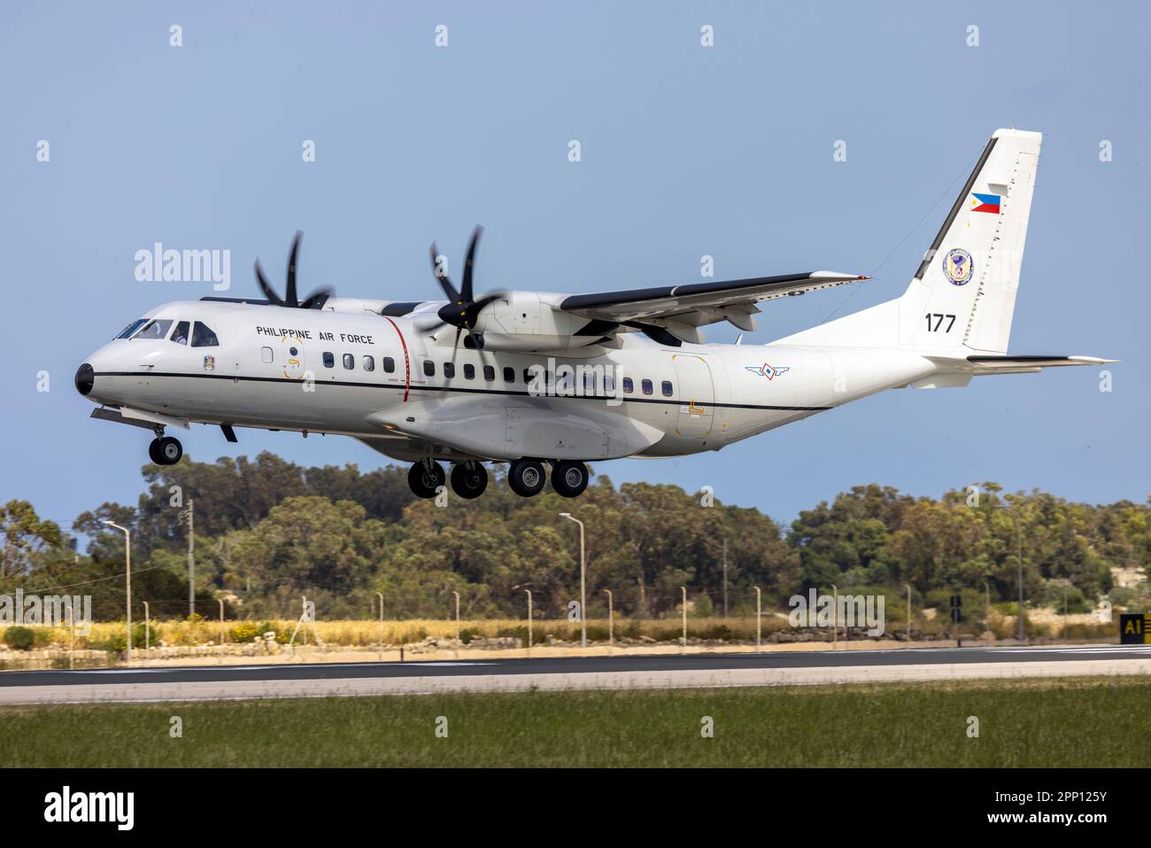 Philippines Air Force Airbus C-295M (Reg.: 177) on its way for ...