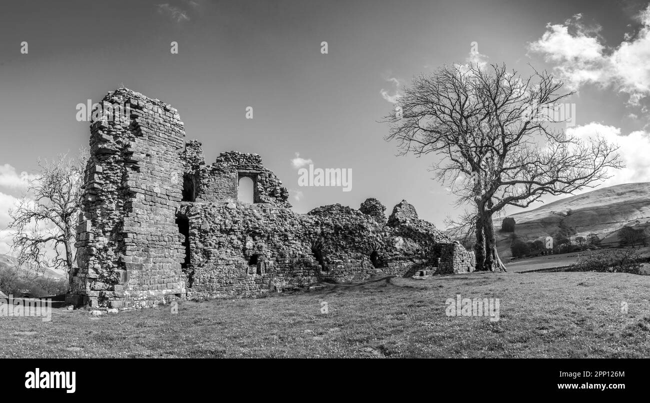 Pendragon Castle at Mallerstang in the Cumbrian Dales is reported to be ...