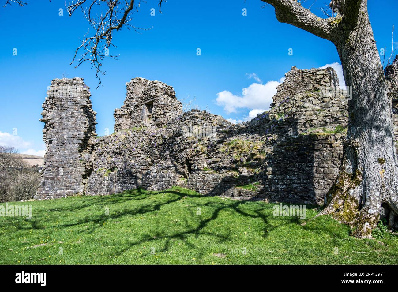 Pendragon Castle at Mallerstang in the Cumbrian Dales is reported to be ...