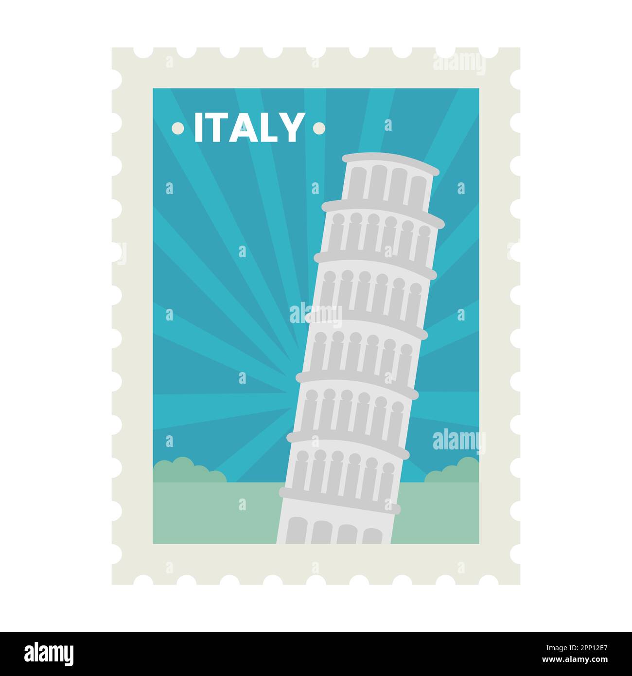 Leaning tower of pisa isolated Stock Vector Images - Alamy