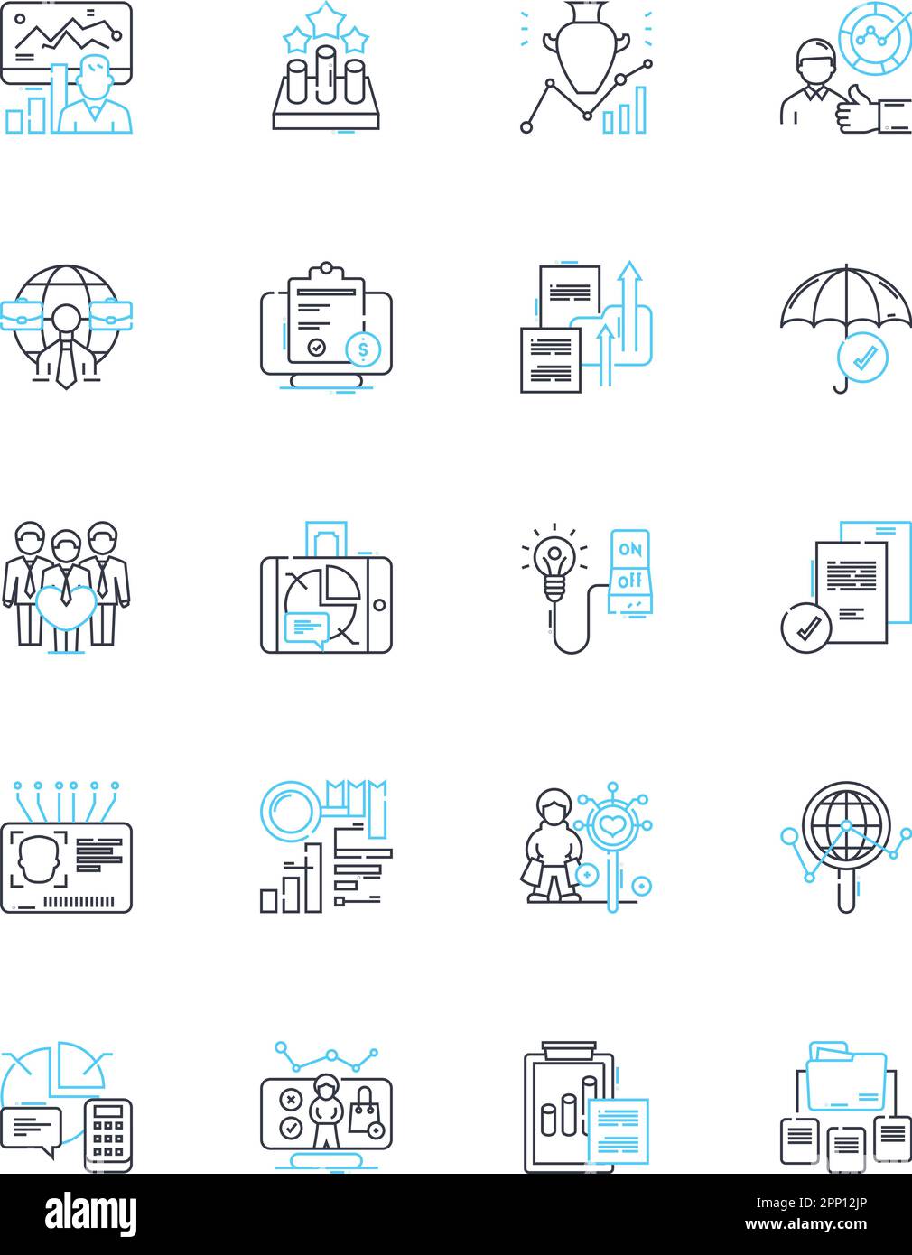 Customer profiling linear icons set. Segmentation, Demographics ... Customer profiling linear icons set. Segmentation, Demographics ...
