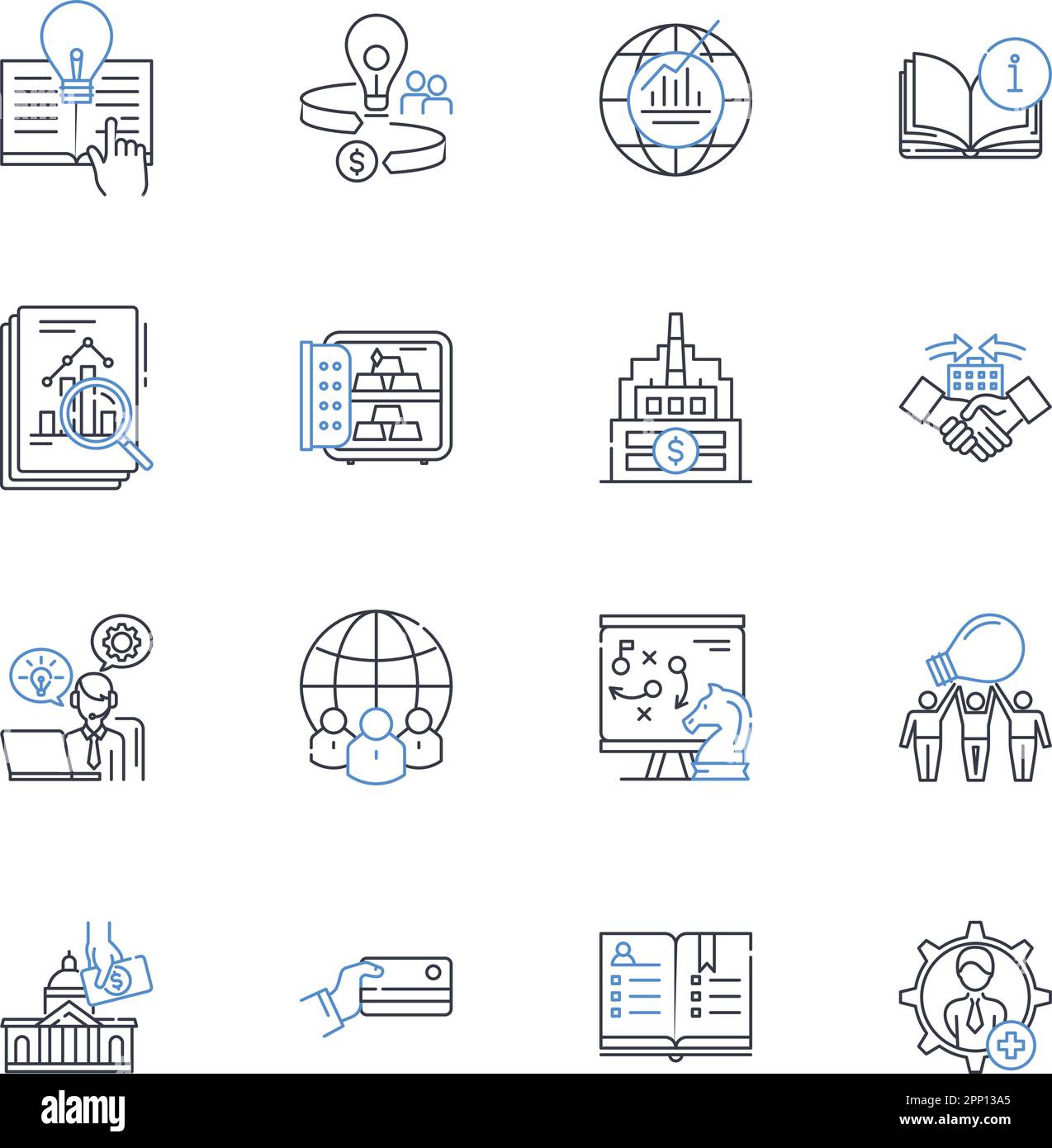Expense management line icons collection. Budgeting, Accounting ... Expense management line icons collection. Budgeting, Accounting ...